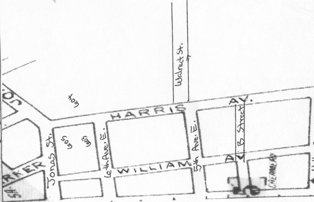 Harris Street Area Map – Black History