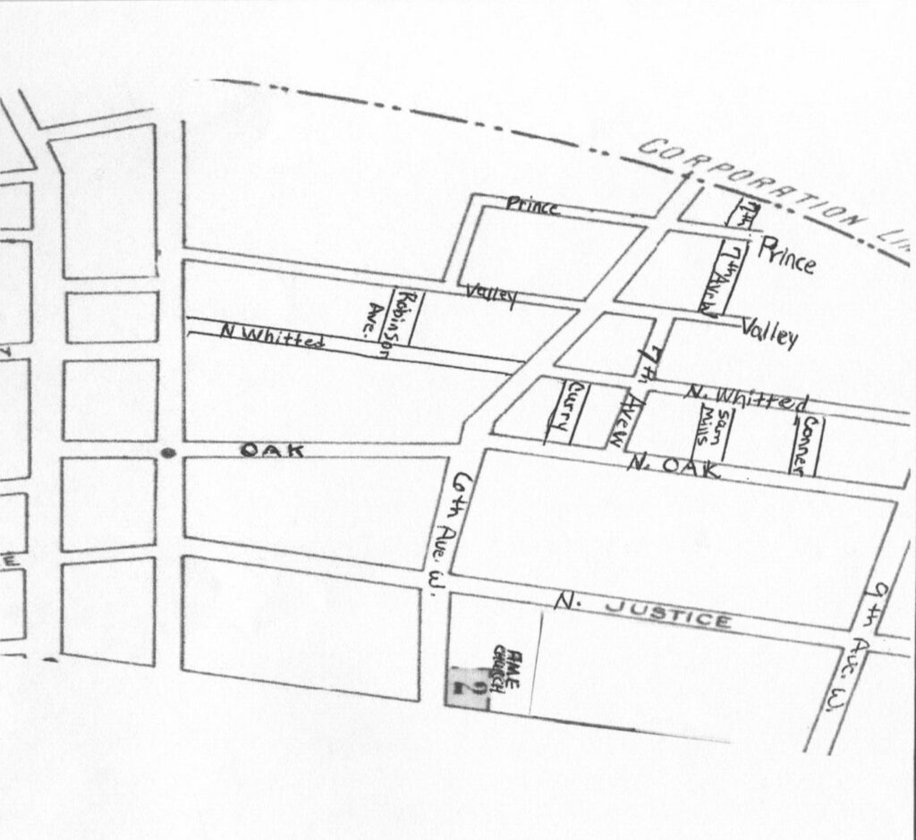 West End Neighborhood Map – Black History